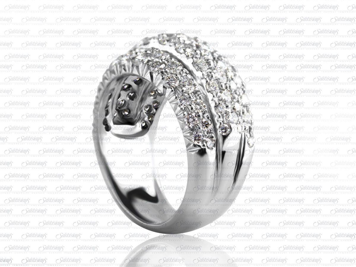 Three Tier Diamond Ring - Sarkisians Jewelry