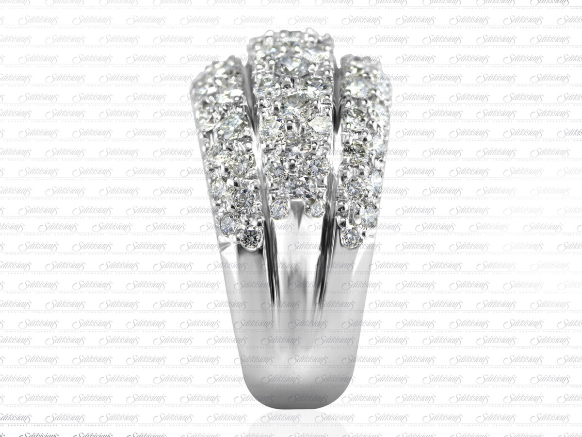 Three Tier Diamond Ring - Sarkisians Jewelry