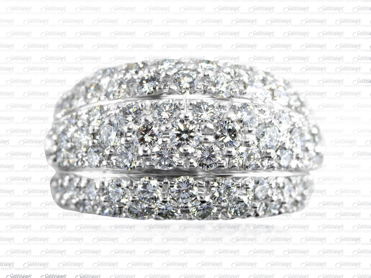 Three Tier Diamond Ring - Sarkisians Jewelry