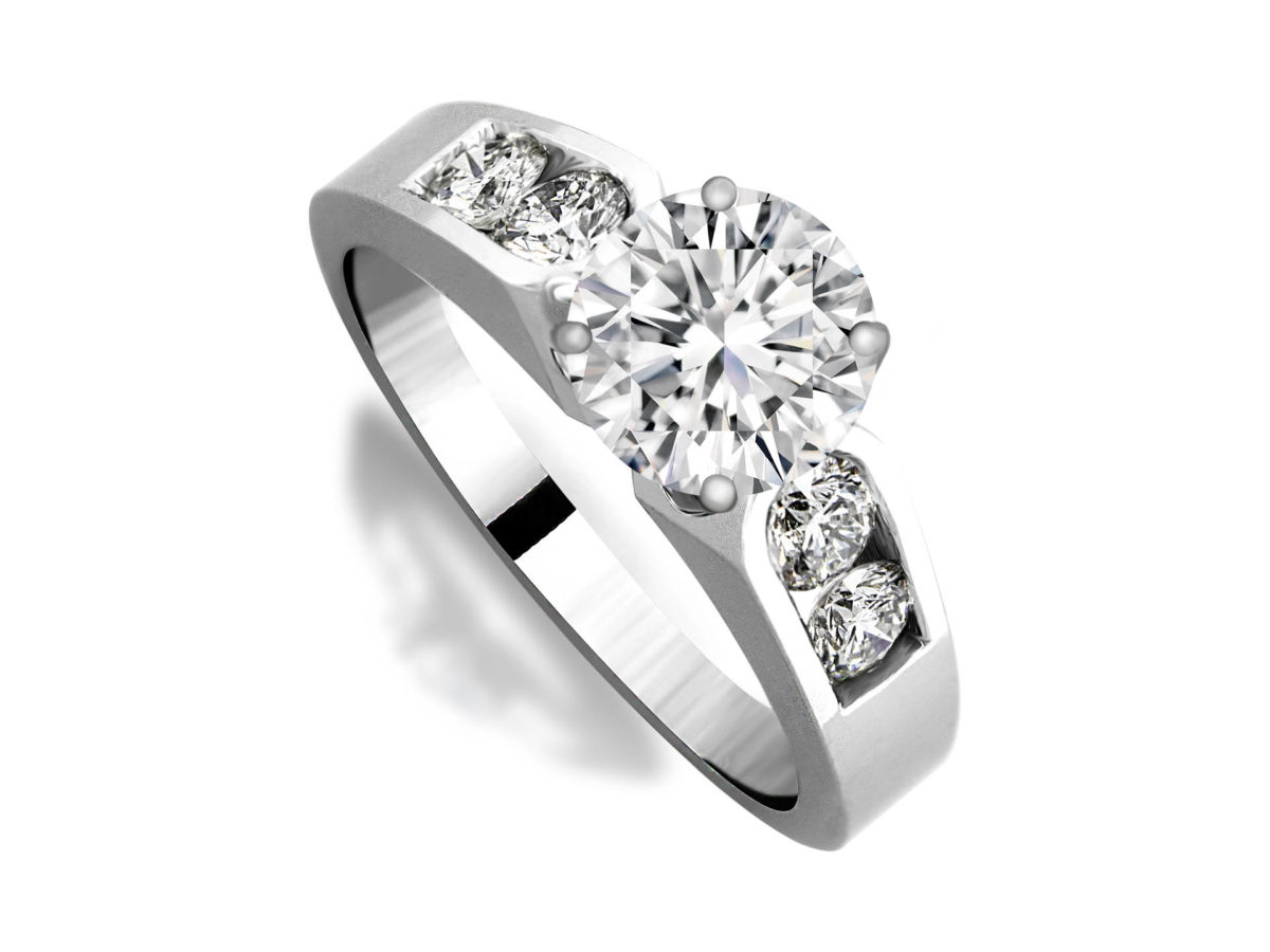 Four Stone Channel Set Ring - Sarkisians Jewelry