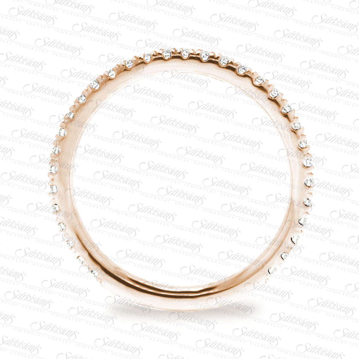 Micro Fishtail Pave Band - Sarkisians Jewelry