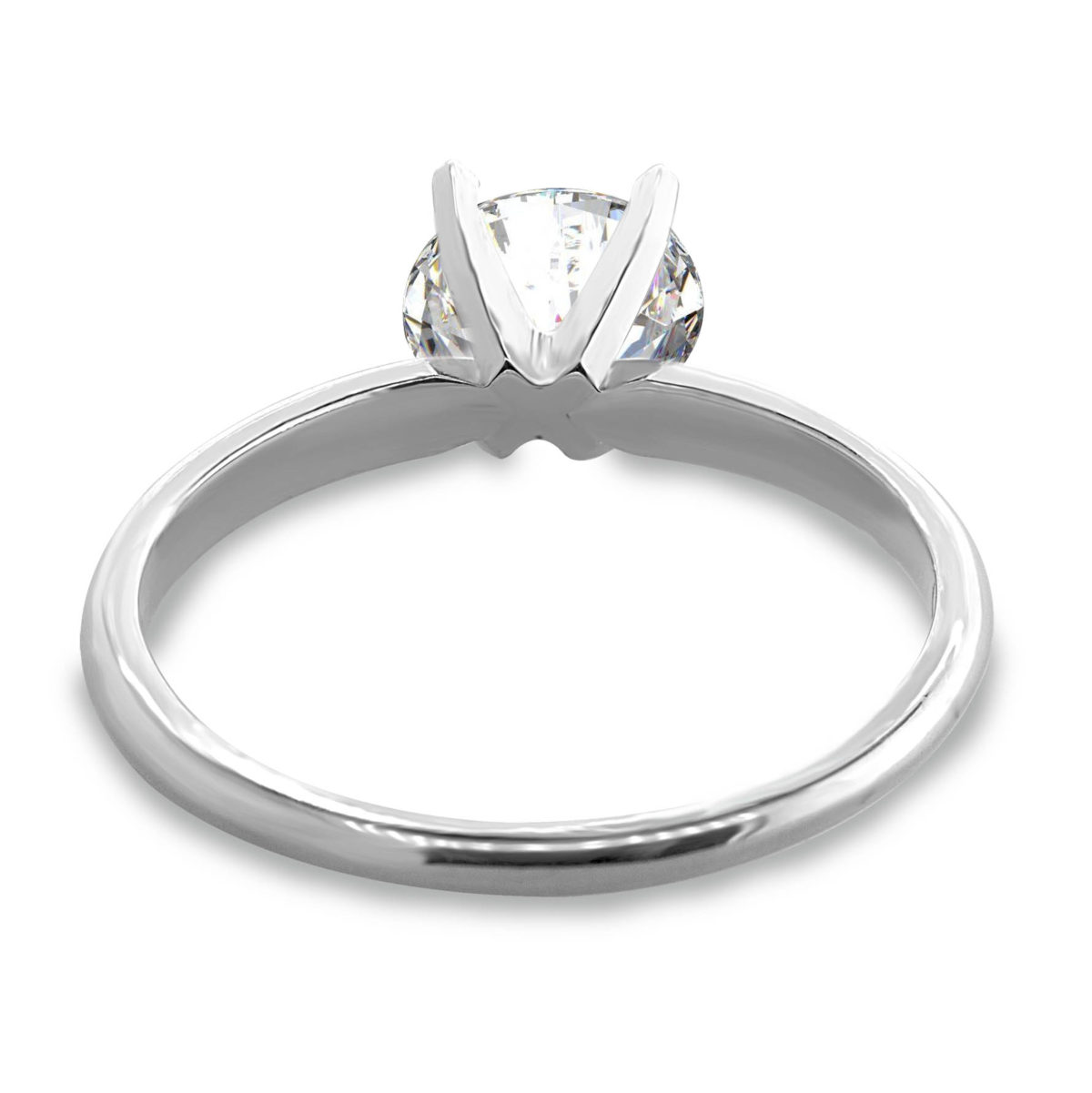 High 4-Prong Solitaire Ring - Sarkisians Jewelry